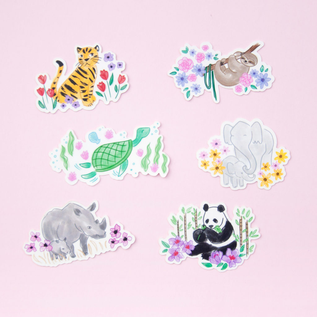 Endangered Animals Sticker Pack - Willwa