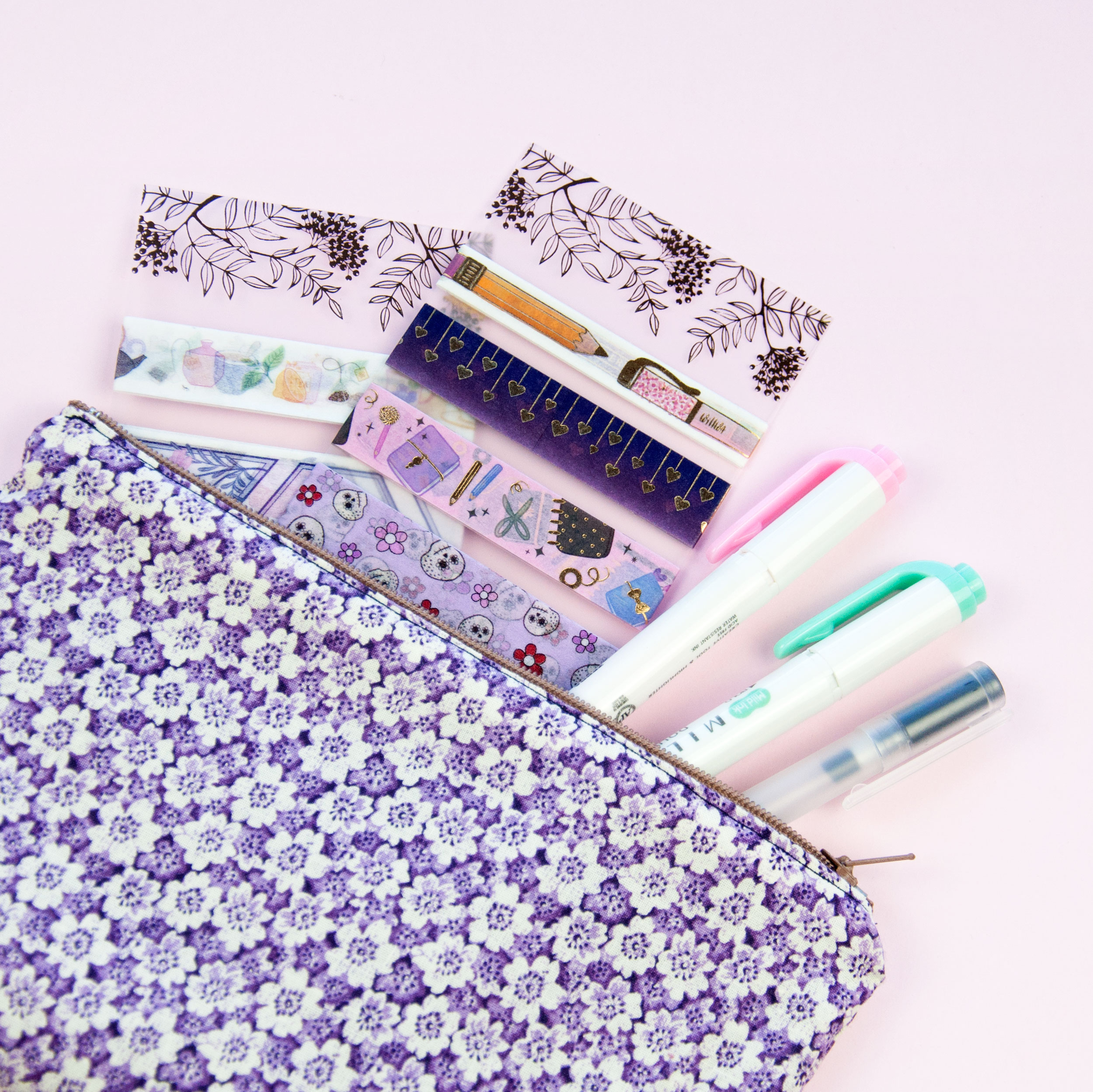 Rowan Berries Washi Card with Samples - Willwa