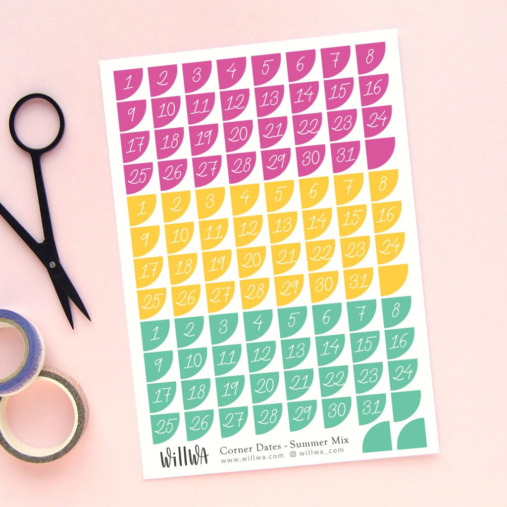 Corner Dates - Summer Colors - Willwa